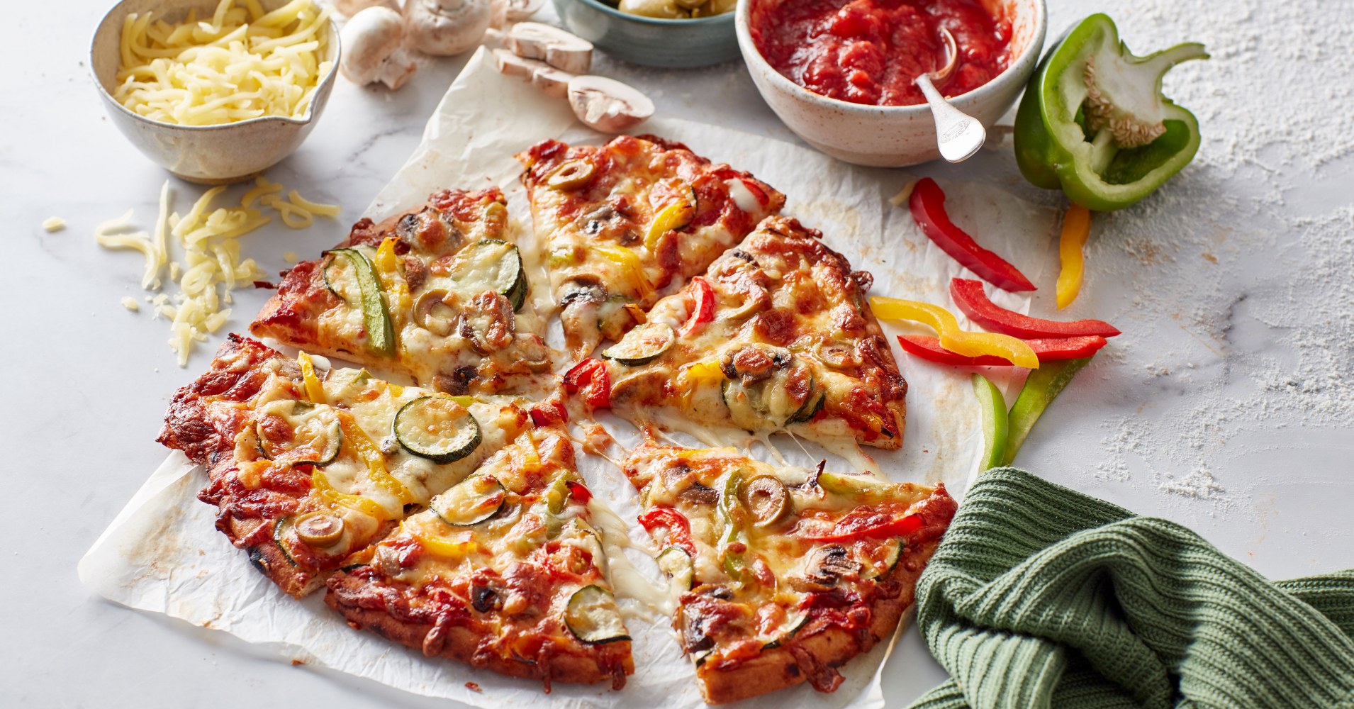 Veggie packed pizza recipes | myfoodbook Veggie Packed Pizza Recipes