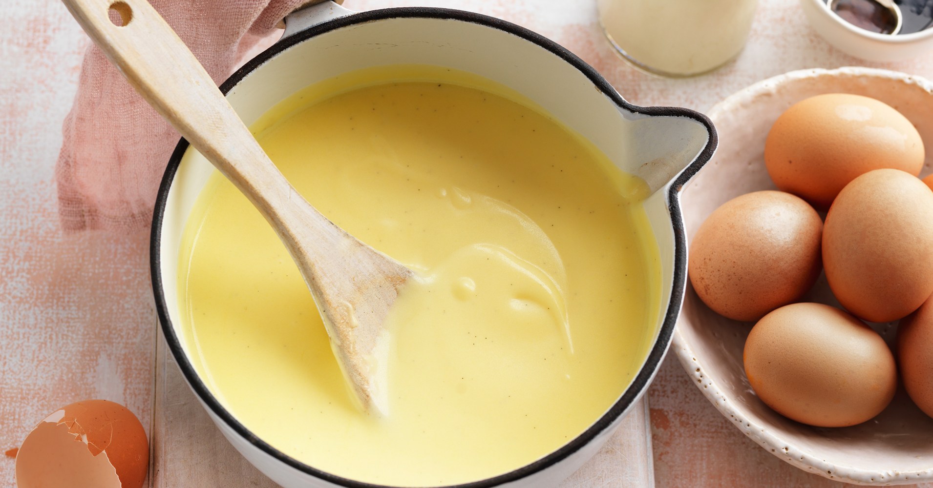 Basic Custard Recipe Recipe | myfoodbook | How to make custard from scratch