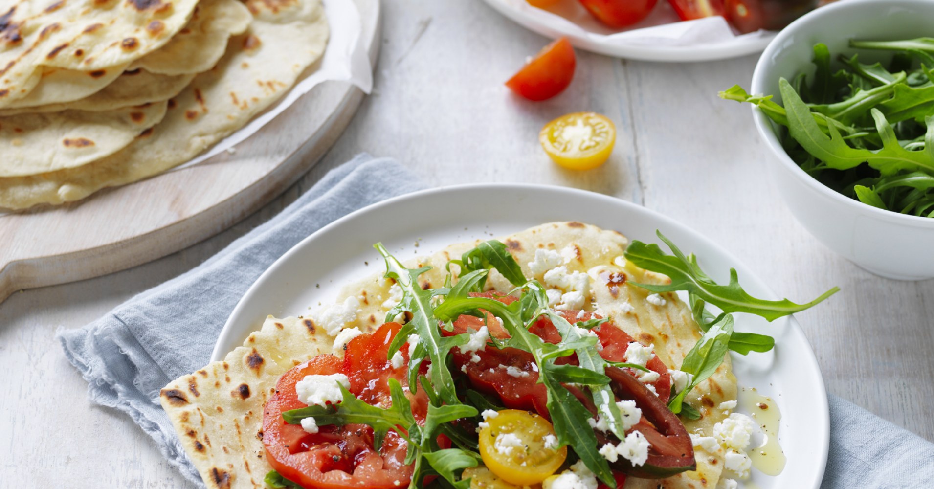 Easy Flatbreads Recipe | myfoodbook | Breville mixer Recipes