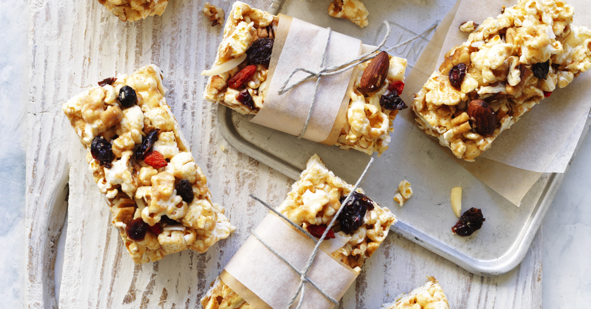 Popcorn Coconut Slice Recipe | myfoodbook | Healthy snack recipe