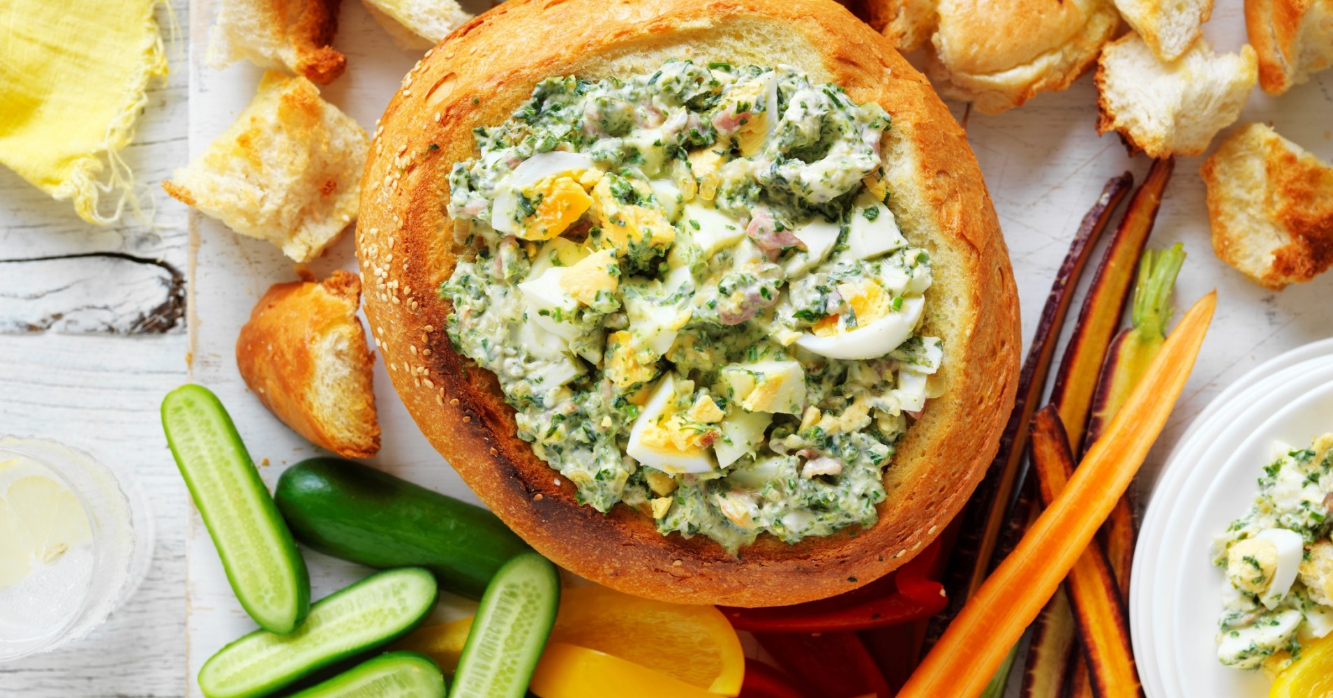 Egg Salad Cob Recipe | myfoodbook