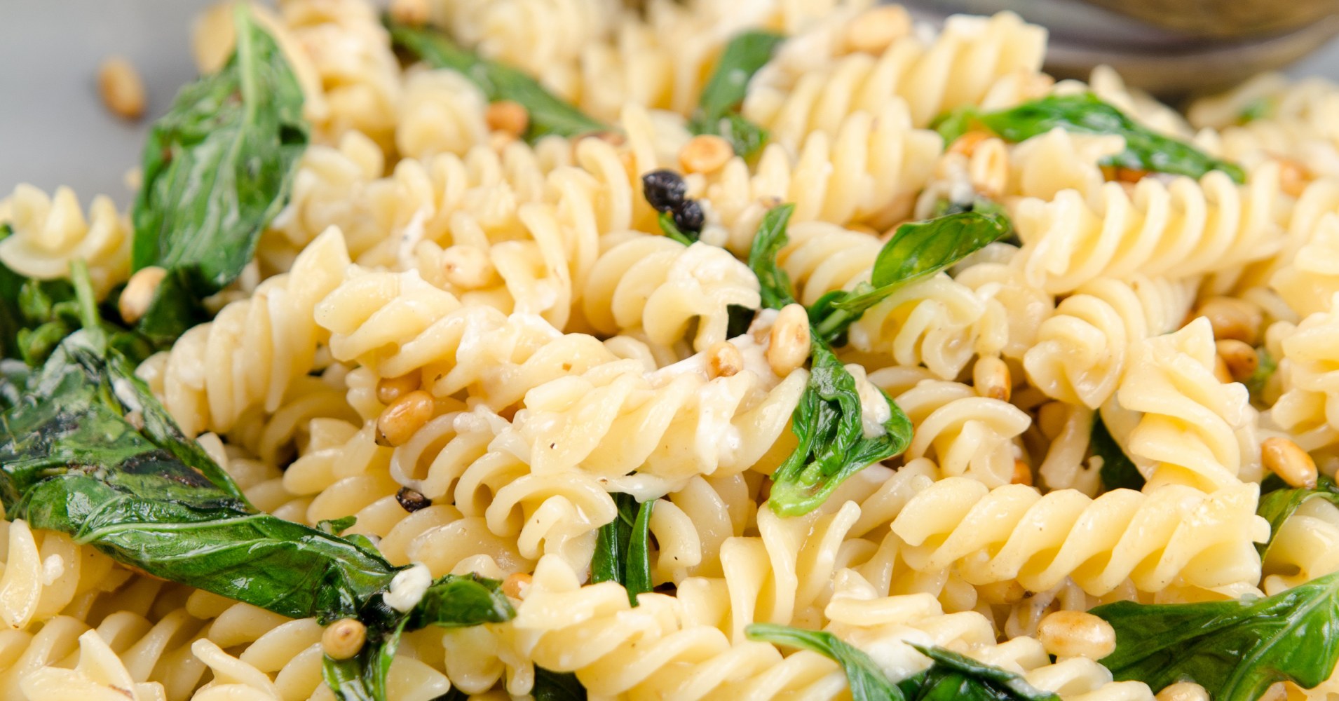 Fusilli with Deconstructed Pesto Recipe | myfoodbook