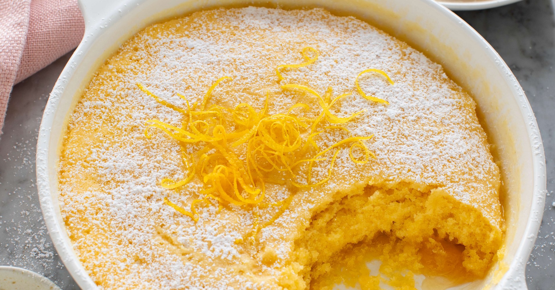 Microwave Lemon Delicious Pudding Recipe | myfoodbook