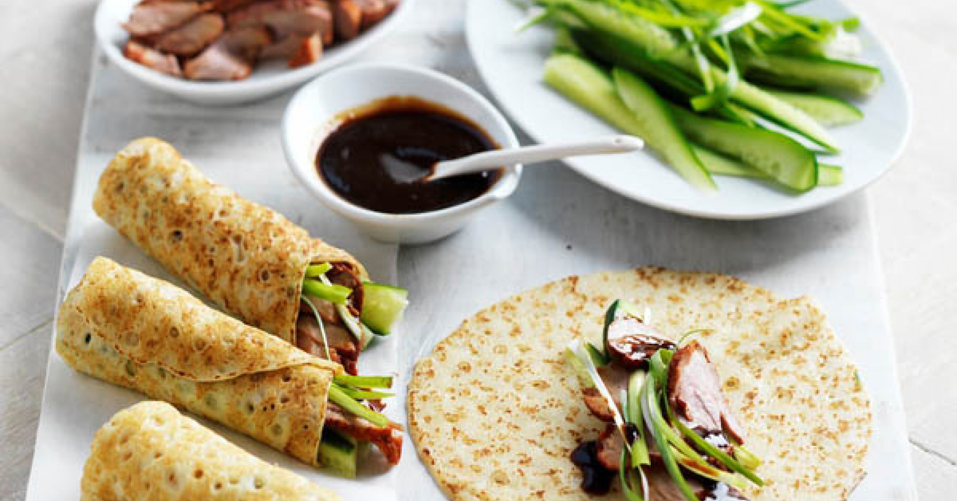 Peking Duck Crepe Wraps Recipe | myfoodbook