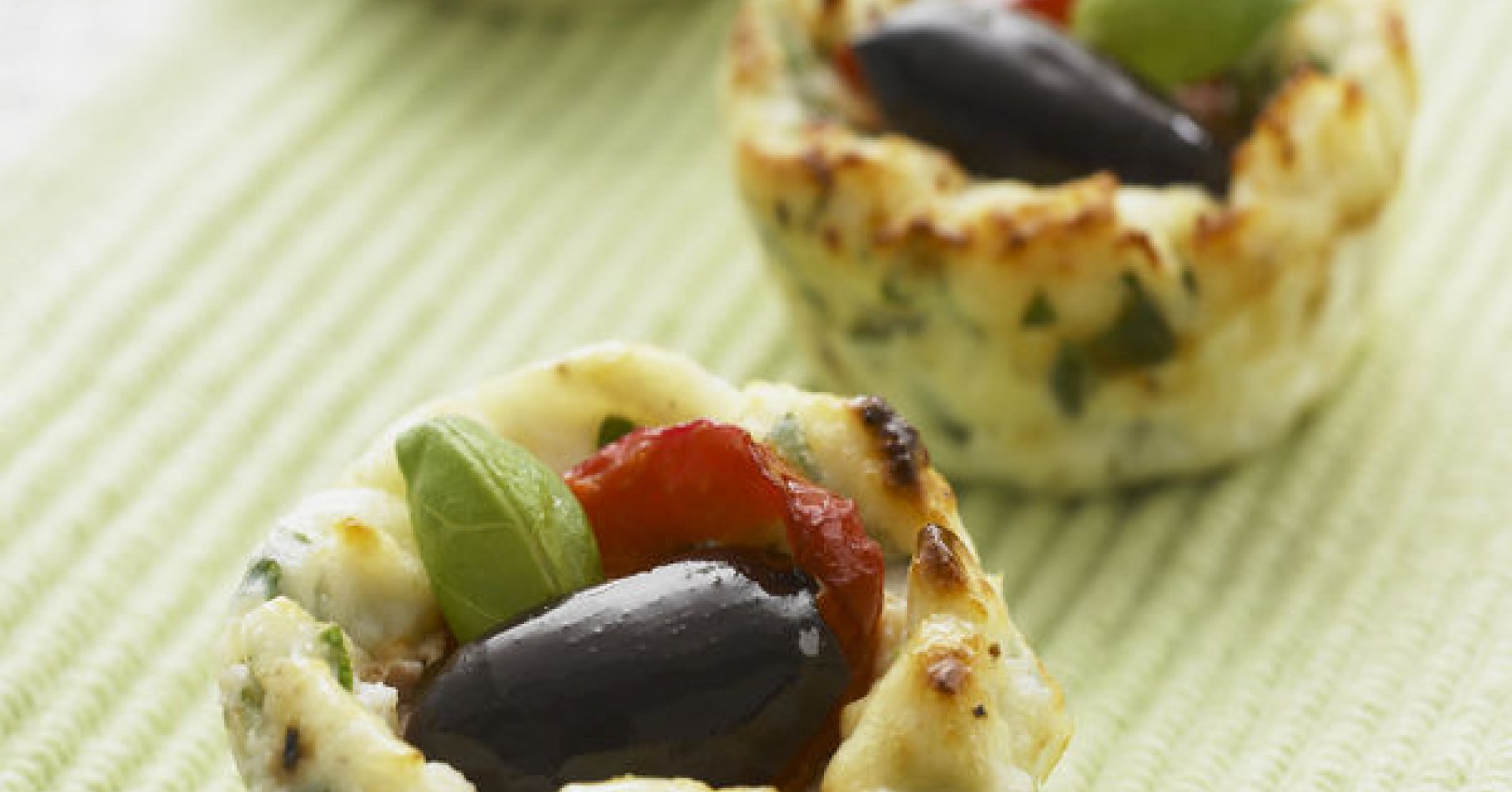 Mini Roast Capsicum and Olive Baked Ricotta Recipe | myfoodbook