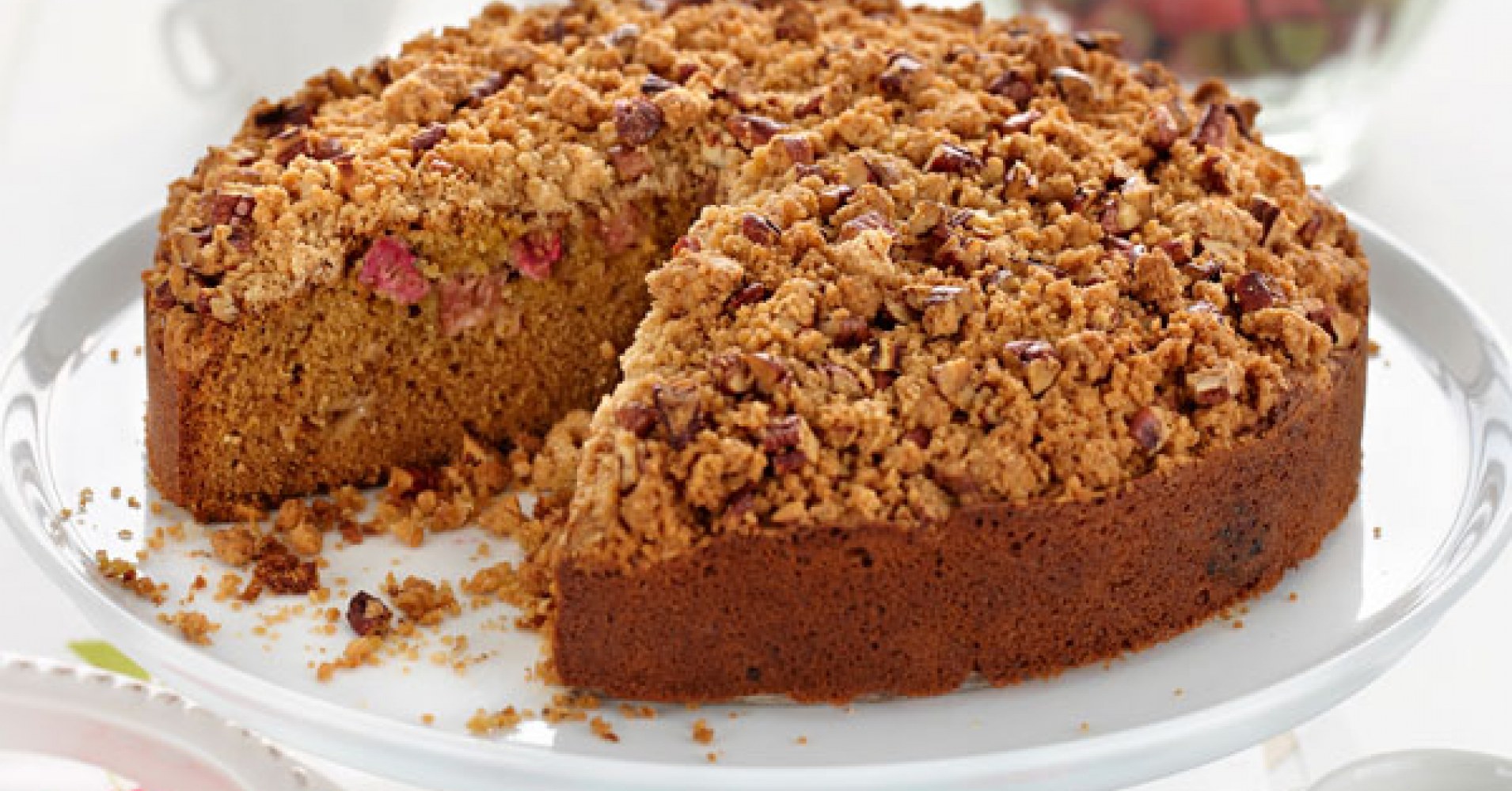 Rhubarb Crumble Cake Recipe | myfoodbook | Make a cookbook with ...