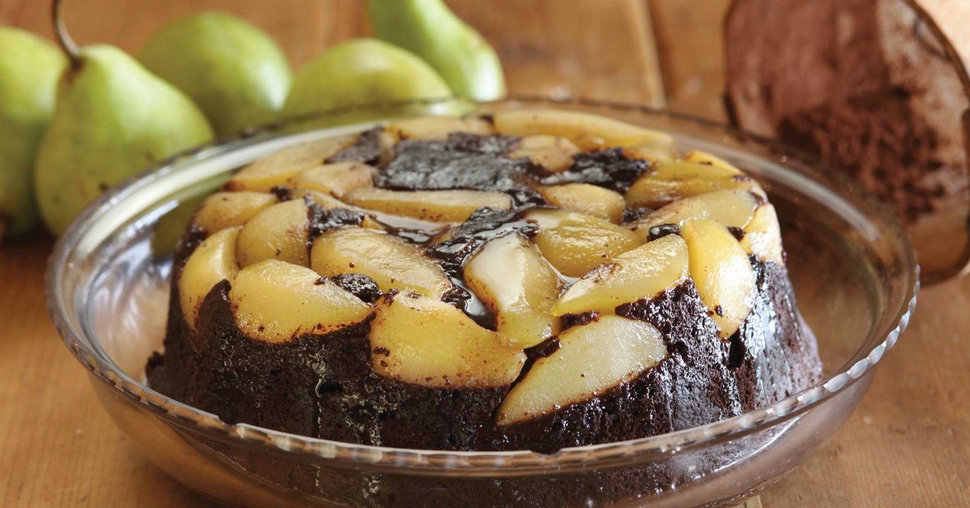 Chocolate and Fresh Pear Pudding Recipe | myfoodbook | Chocolate and ...