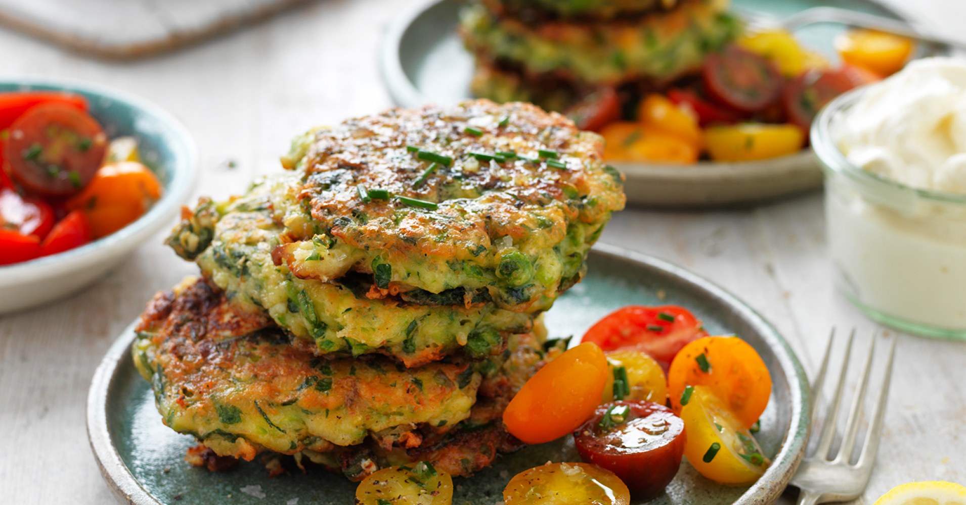 Ricotta and Green Veg Fritters Recipe | myfoodbook