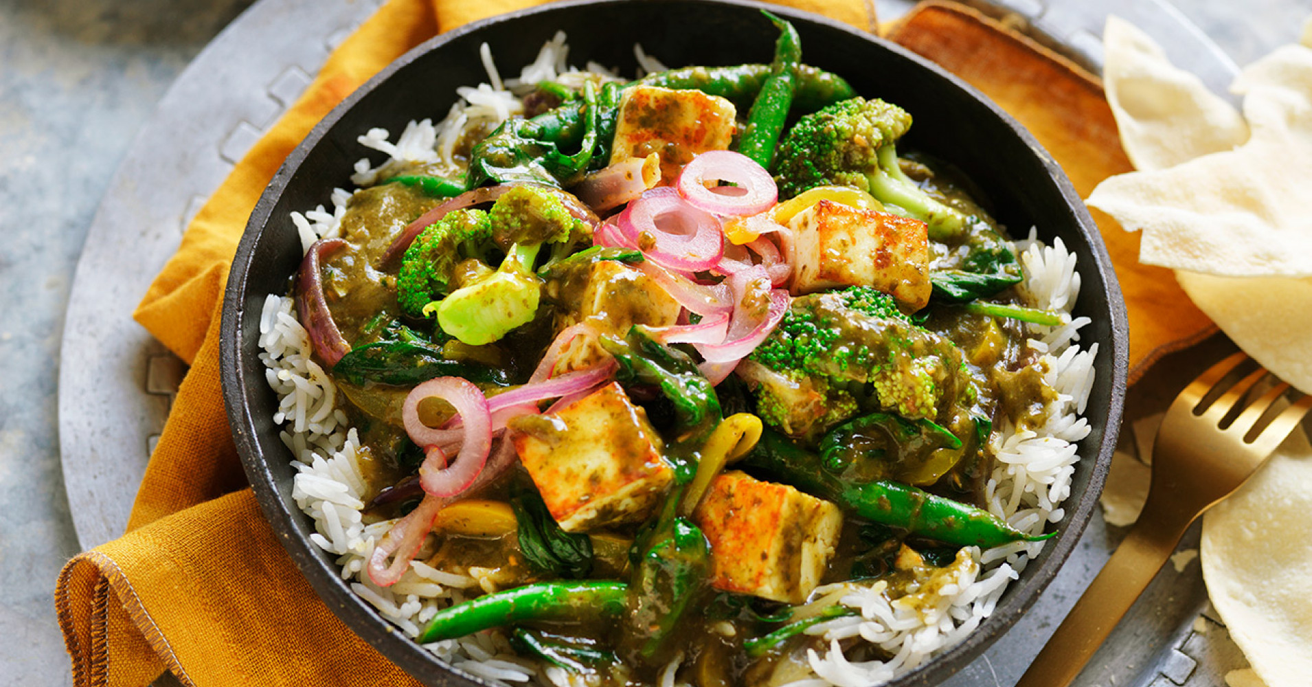 Saag Vegetable Curry with Paneer Cheese Recipe | myfoodbook | Passage ...