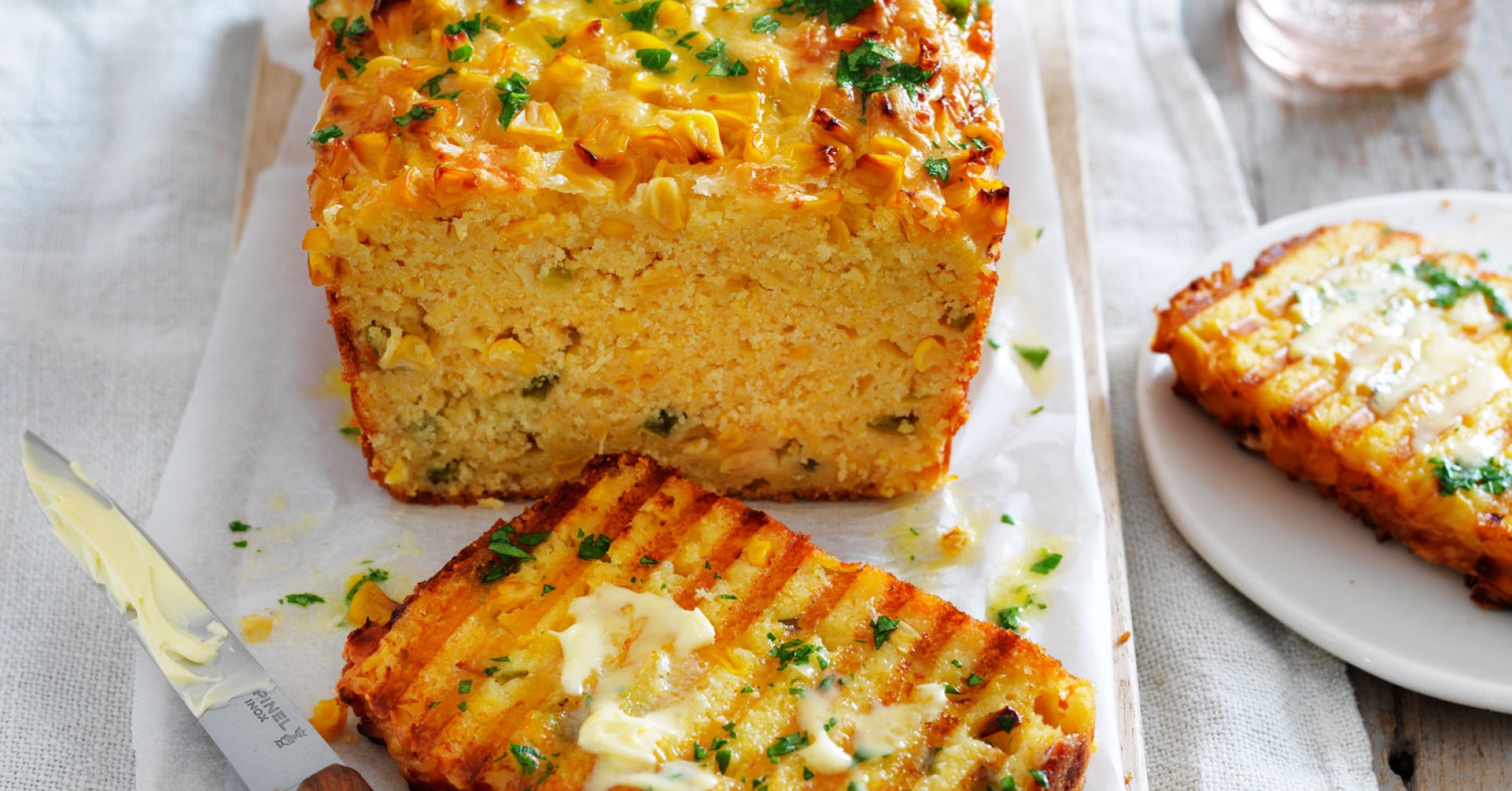 Savoury Corn Fritter Loaf Recipe | myfoodbook