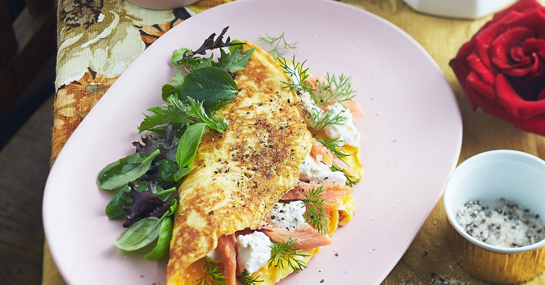 Smoked Trout and Persian Feta Omelette Recipe | myfoodbook | Valentine ...
