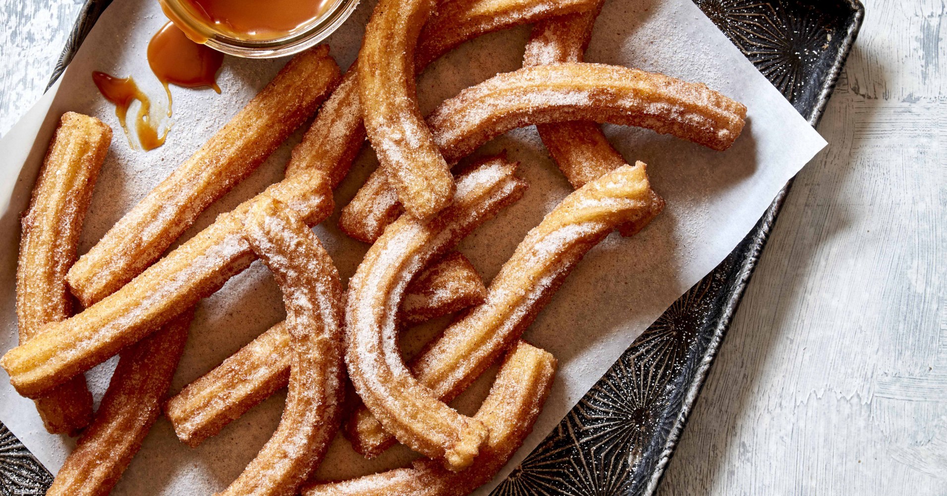 Homemade Churros with Salted Caramel Sauce Recipe | myfoodbook ...
