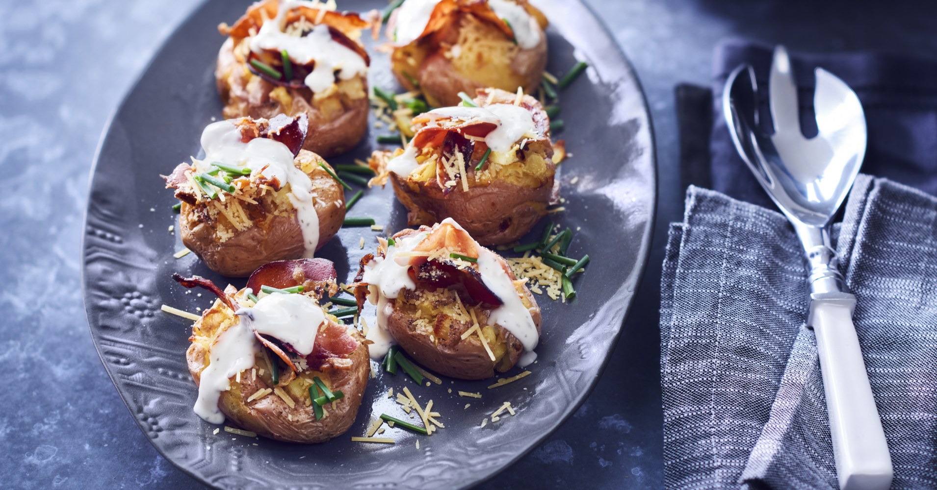 Ranch Style Potatoes with Prosciutto Recipe | myfoodbook