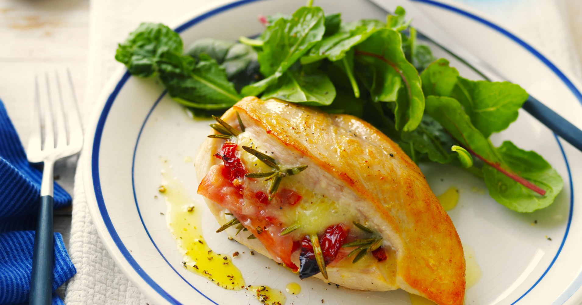 Cheesy Chicken Pockets Recipe | myfoodbook | Cheese stuffed chicken ...