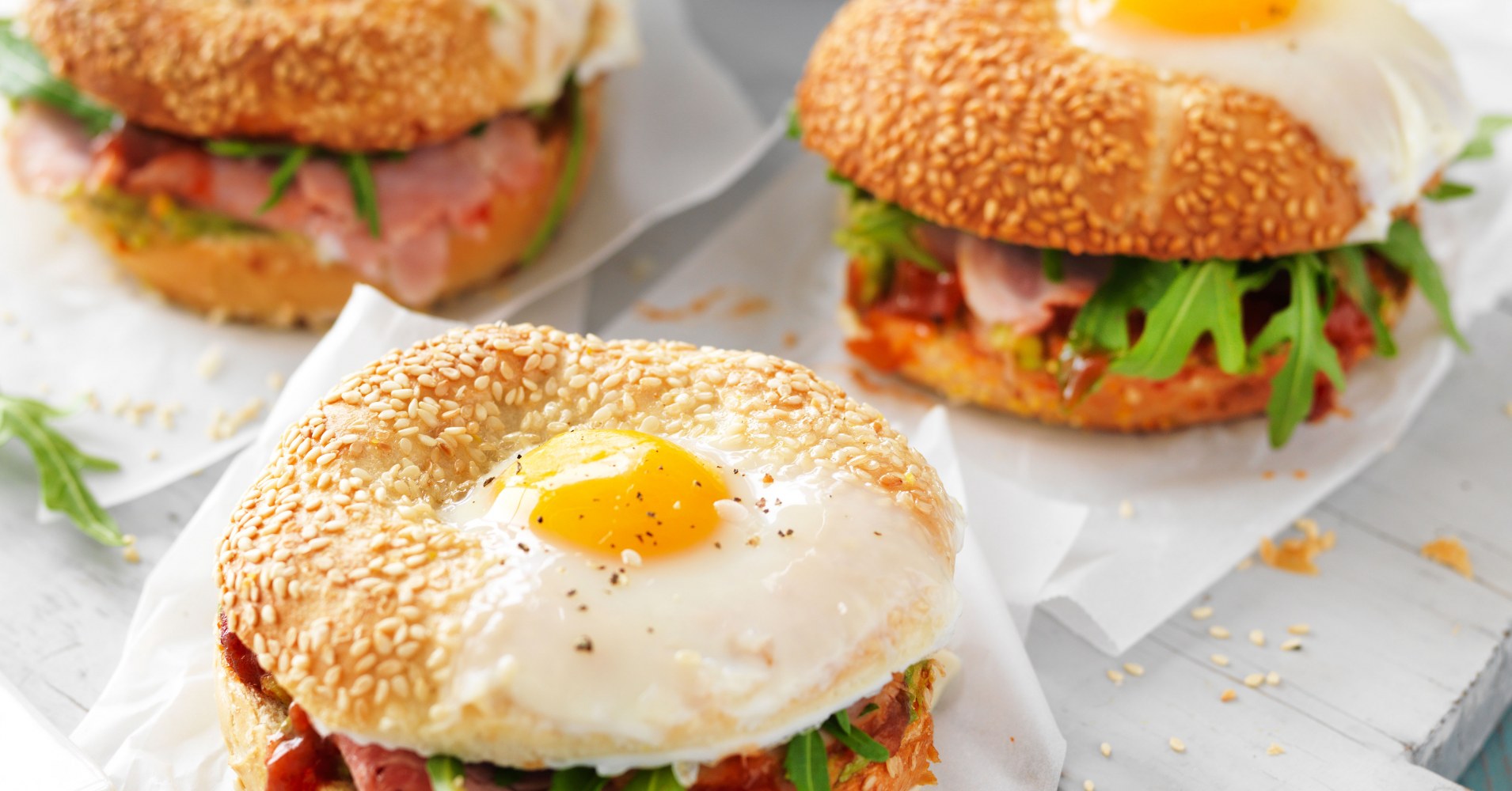 Breakfast Bagel Sandwich Recipe | myfoodbook | Easy breakfast bagel