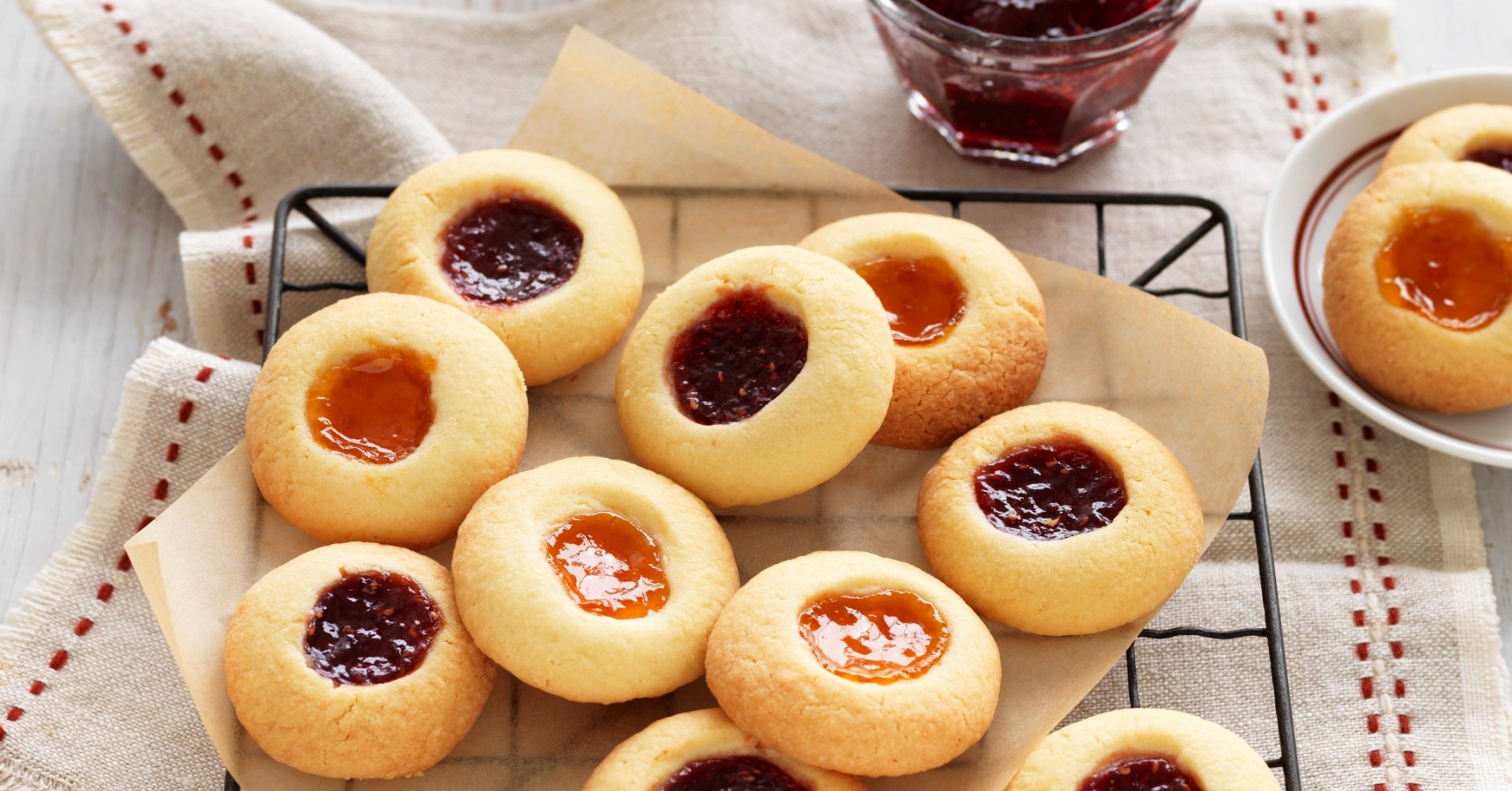 Jam Drop Biscuits Recipe | myfoodbook