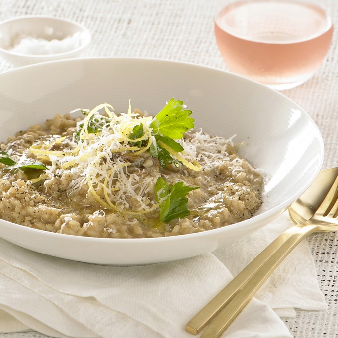 Cheesy Risotto With Mixed Mushrooms Recipe | myfoodbook