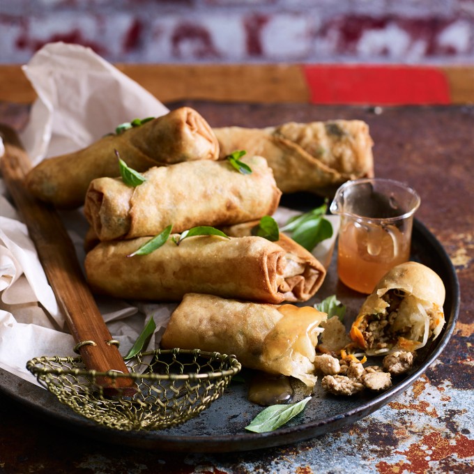 Chicken Spring Rolls Recipe | myfoodbook