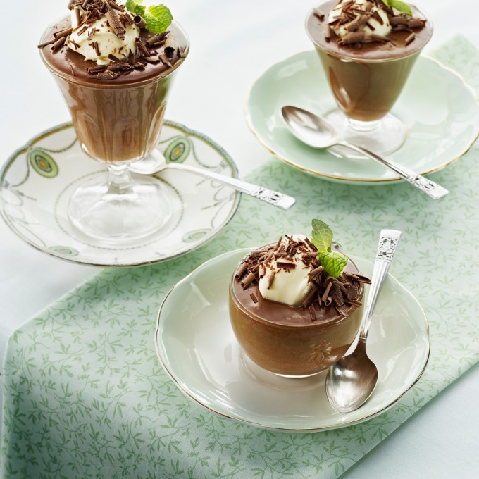 Mint and Dark Chocolate Mousse Recipe | myfoodbook
