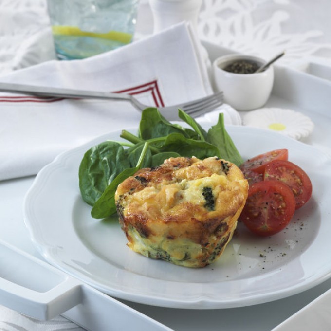 Individual Broccoli Frittatas Recipe | myfoodbook