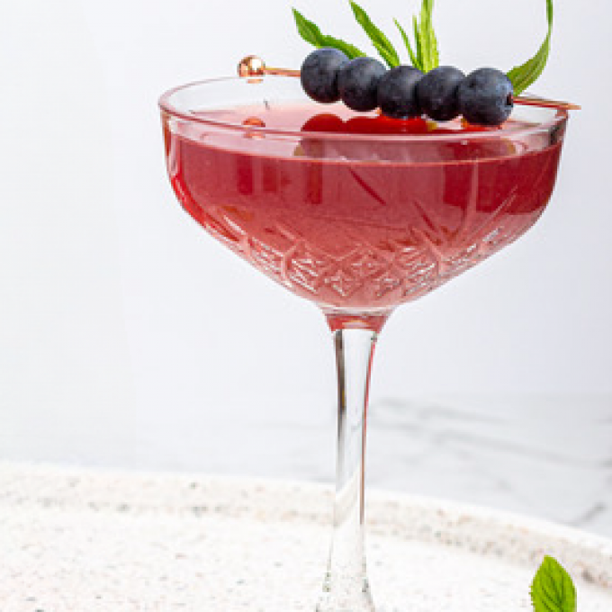 Blueberry Burst Mocktail Recipe | myfoodbook