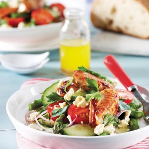 Orange Caramelised Breast of Quail with Salad of Cherry Tomatoes ...